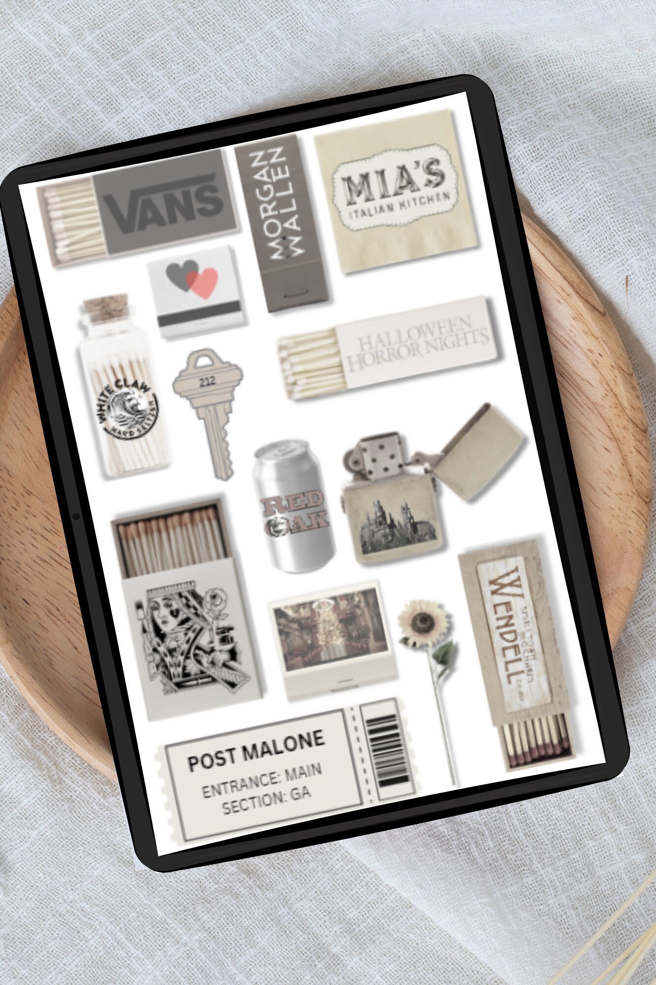 Neutral Toned Personalized Matchbox & Memories Print, PRINT ONLY - Etsy