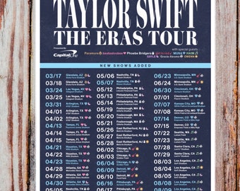 Eras Tour Dates - Etsy