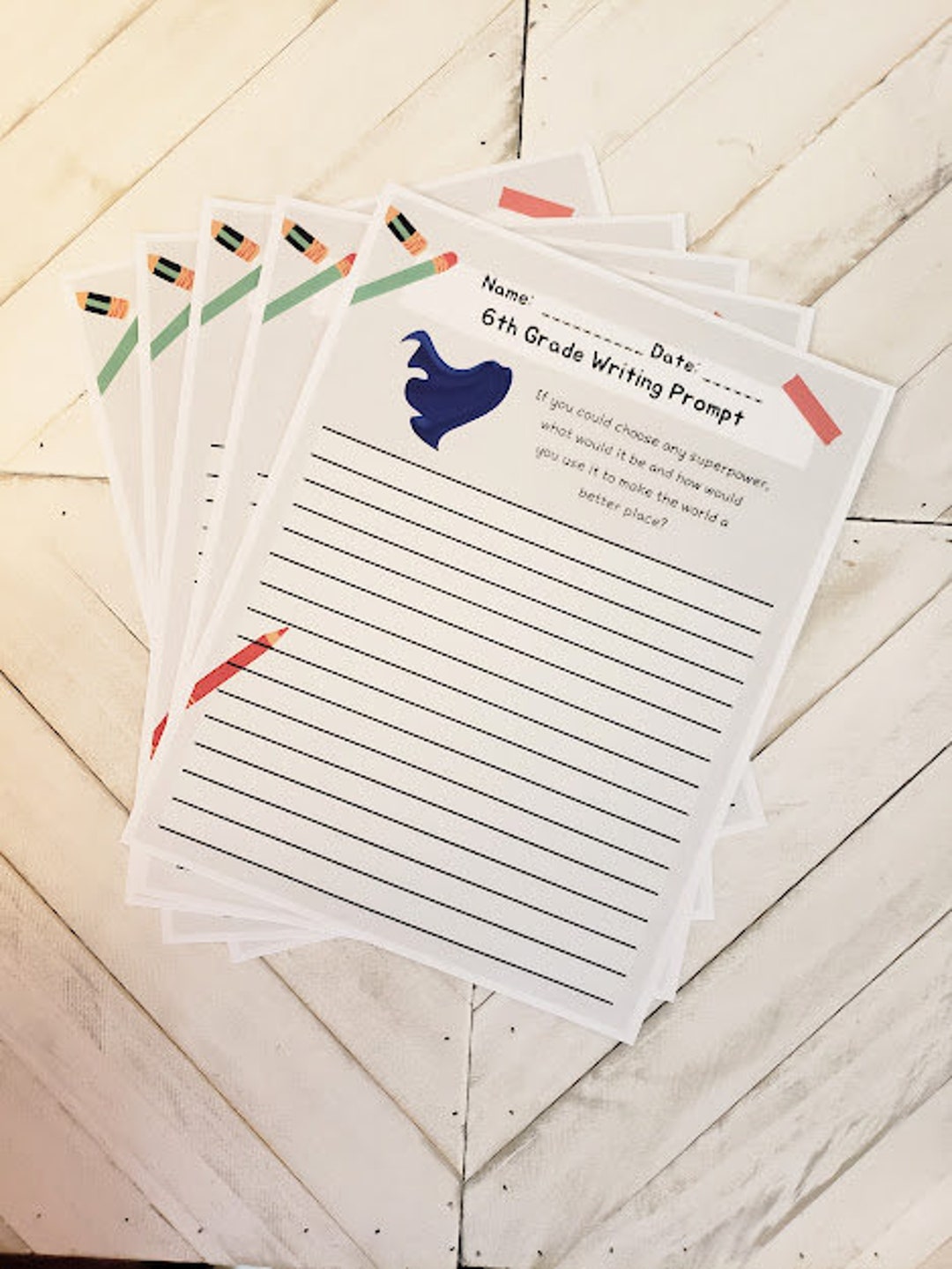 6th Grade Worksheets, Home School Elementary Writing Prompts, School ...