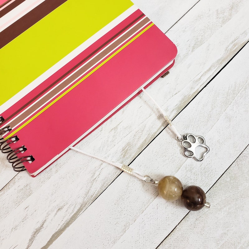 Paw Print Bookmark - Etsy