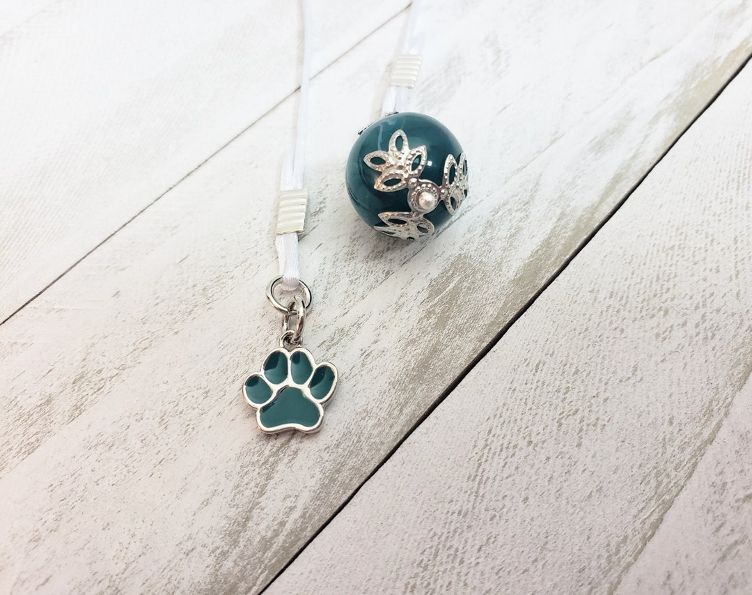 Pet String Bookmarks With Paw Print Charms and Matching Beads for Book ...