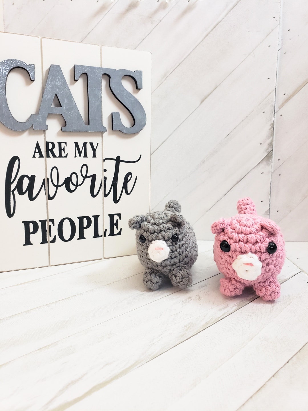 Cat Stuffed Animal, Fat Cat Crocheted Stuffed Toy, Crocheted Amigurumi ...