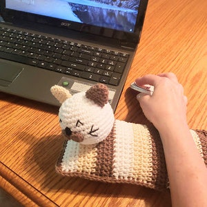 Keyboard Wrist Rest Pad, Cat Wrist Cushion, Handmade Dog or Cat Arm ...