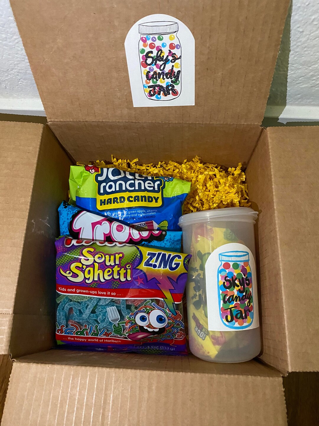 Yellow Candy Box - Etsy