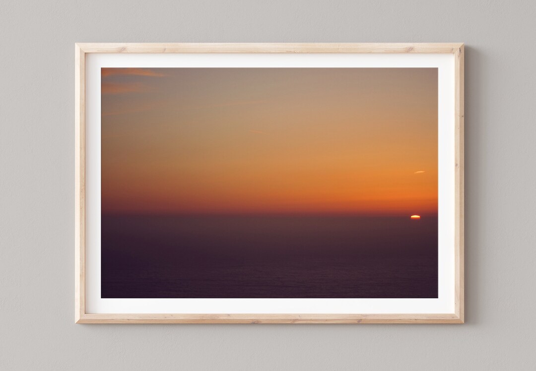 Sunset Digital Print, Mark Rothko Print, Ocean Wall Art, Sunset Horizon ...