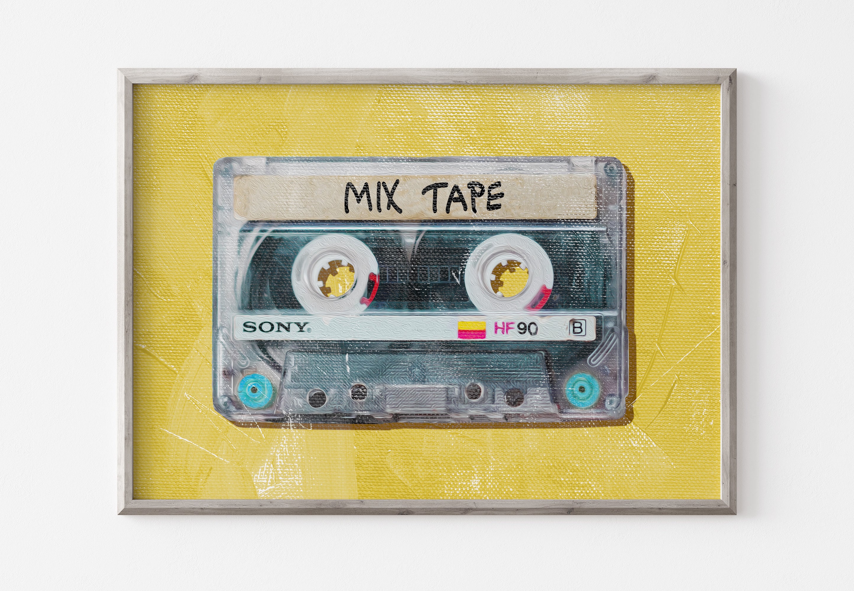 Retro Cassette Tape Music Wall Art Old School Prints Mix - Etsy