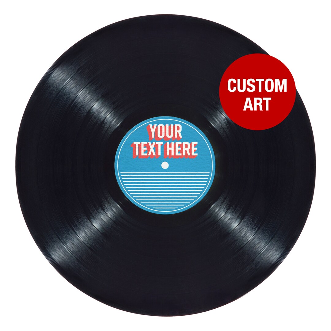Custom Text Vinyl Record, Vinyl Mix Tape Pop Art, Personalized Record ...