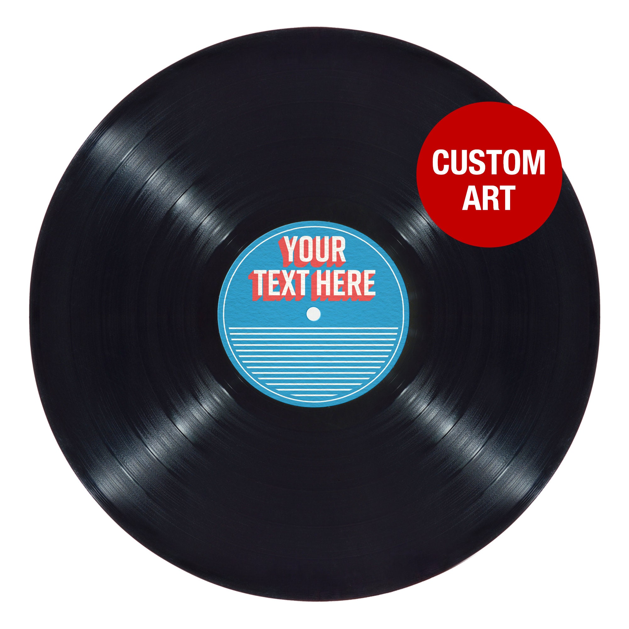 Custom Text Vinyl Record, Vinyl Mix Tape Pop Art, Personalized Record ...