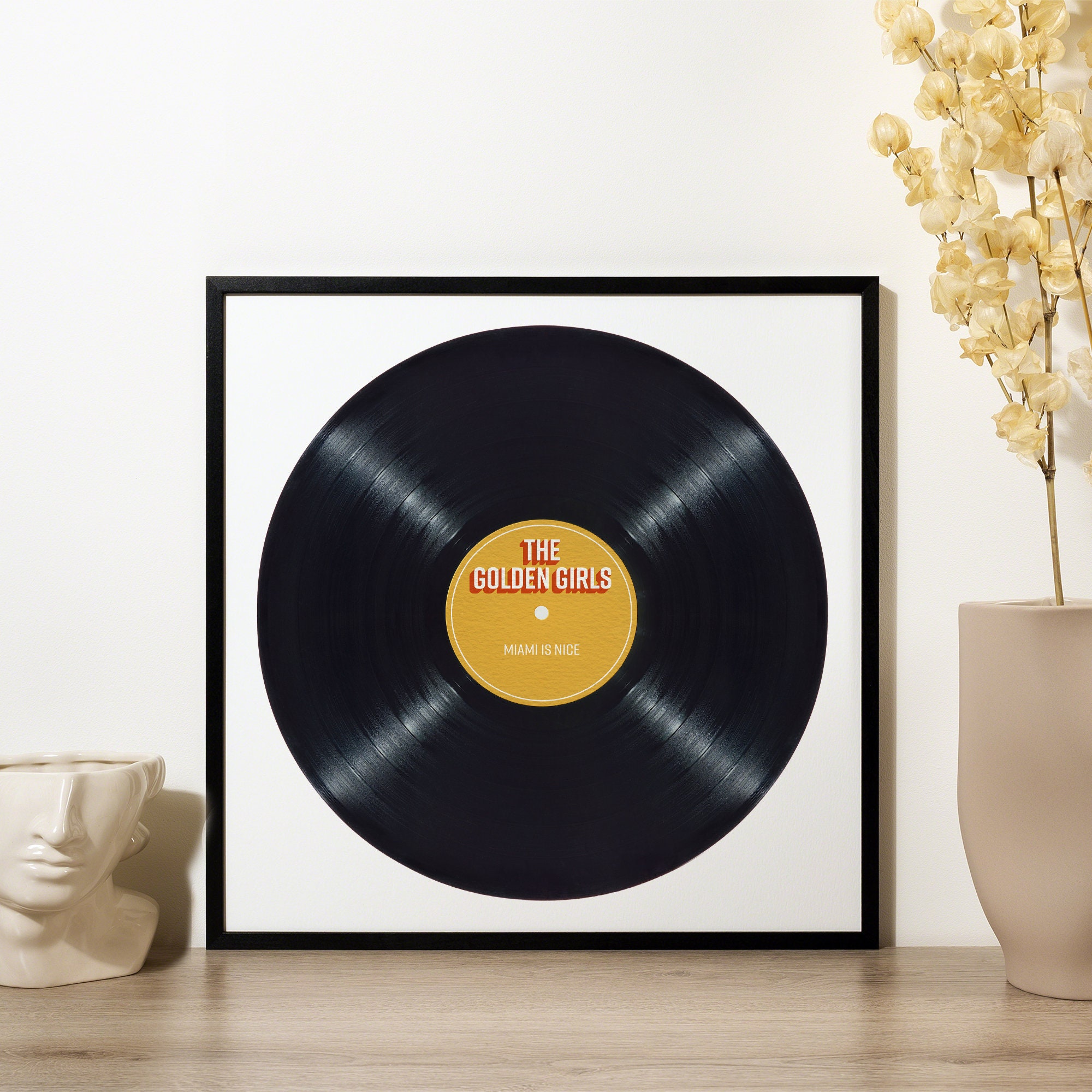 Custom Text Vinyl Record, Vinyl Mix Tape Pop Art, Personalized Record ...