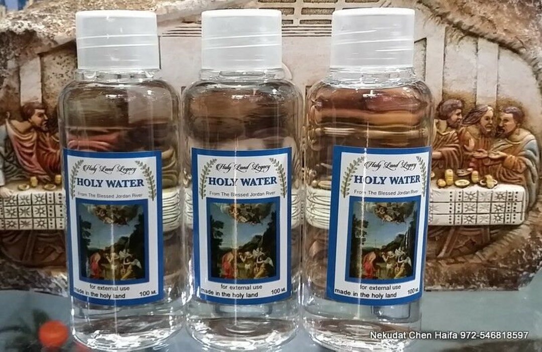 3 Holy Water Jordan River Lot 3 Bottles From the Blessed Site 3.38oz ...