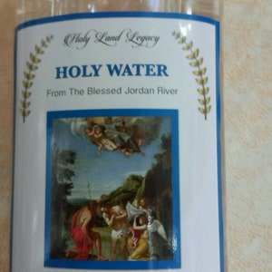 Holy Water Jordan From River Baptism Site Israel 250 Ml ,8.45 Oz ...