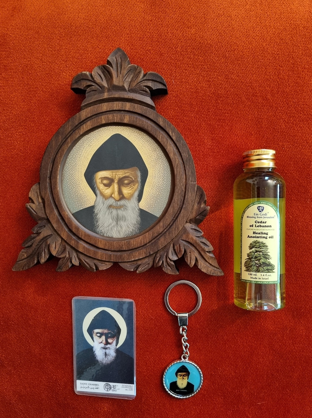 Saint Charbel Makhlouf miracle Monk of Lebanon. Handmade Icon on Wood ...