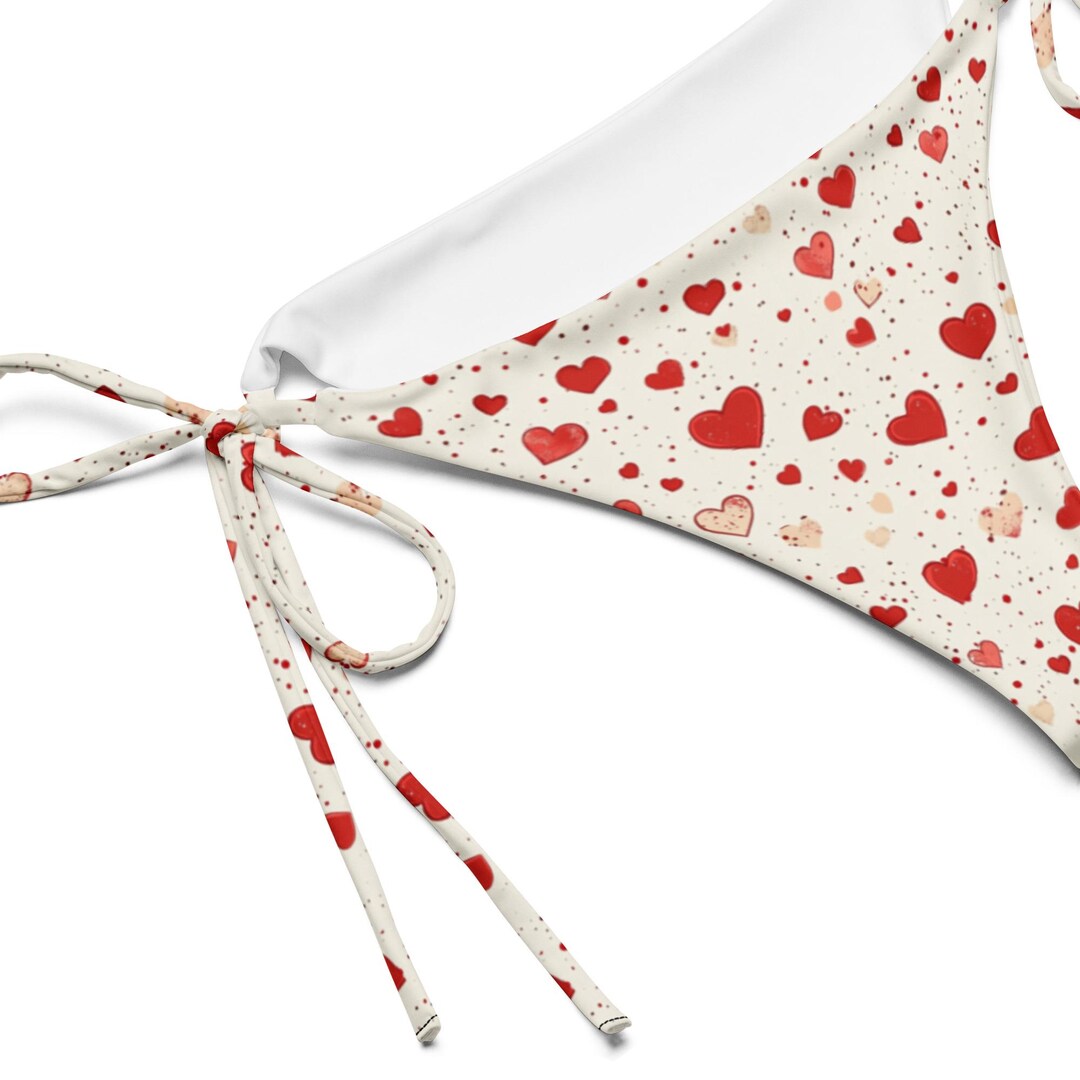 Unique Seamless Hearts String Bikini Bottoms - Etsy