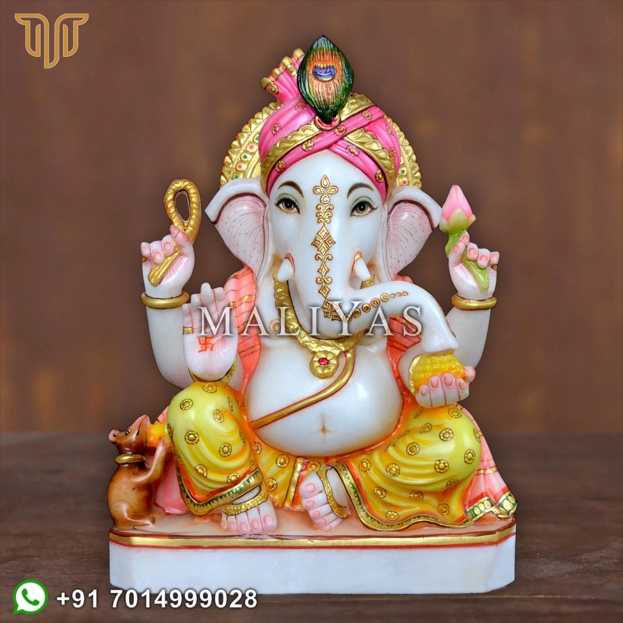 Marble Ganesh Statue White Marble Ganpati Murti Ganesha - Etsy Australia