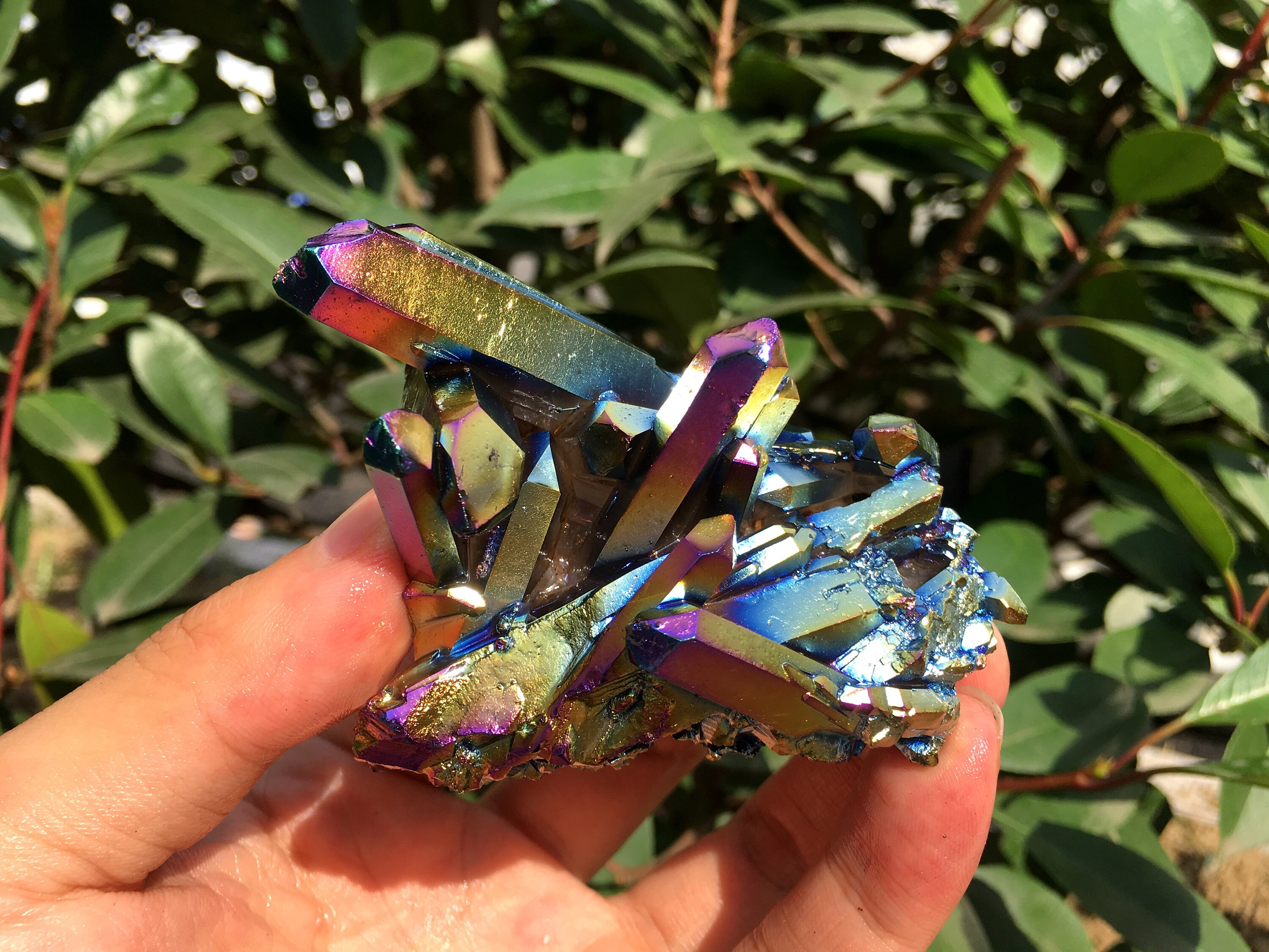 Aura Blue Quartz Crystal Cluster/angel Aura Quartz Crystal Cluster ...