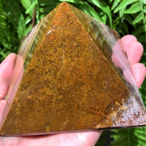 Natural Ocean Jasper Pyramid/natural Ocean Jasper Tower/tumbled ...