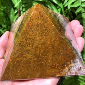 Natural Ocean Jasper Pyramid/natural Ocean Jasper Tower/tumbled ...