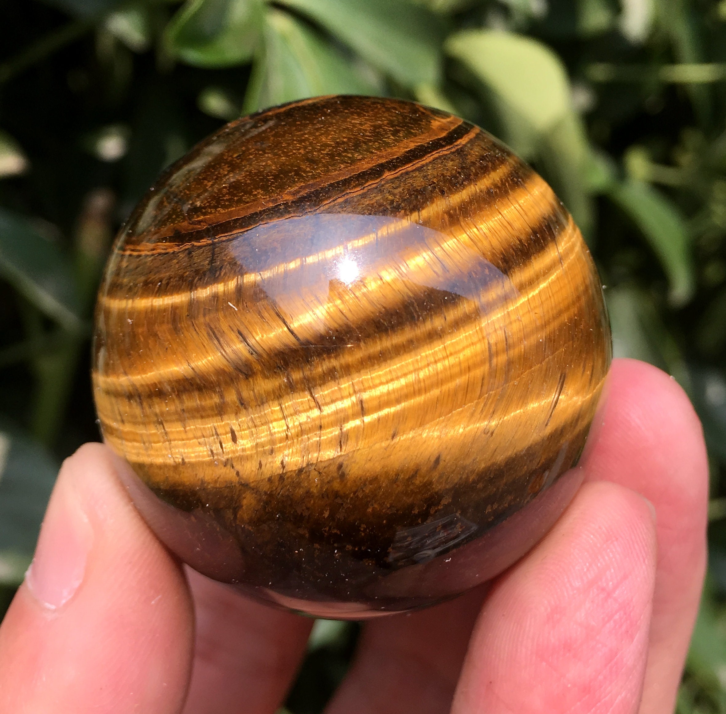 TOP Natural Tiger Eye Sphere/Quartz | Etsy
