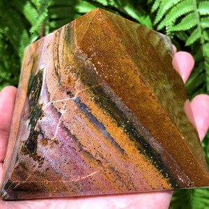 Natural Ocean Jasper Pyramid/natural Ocean Jasper Tower/tumbled ...