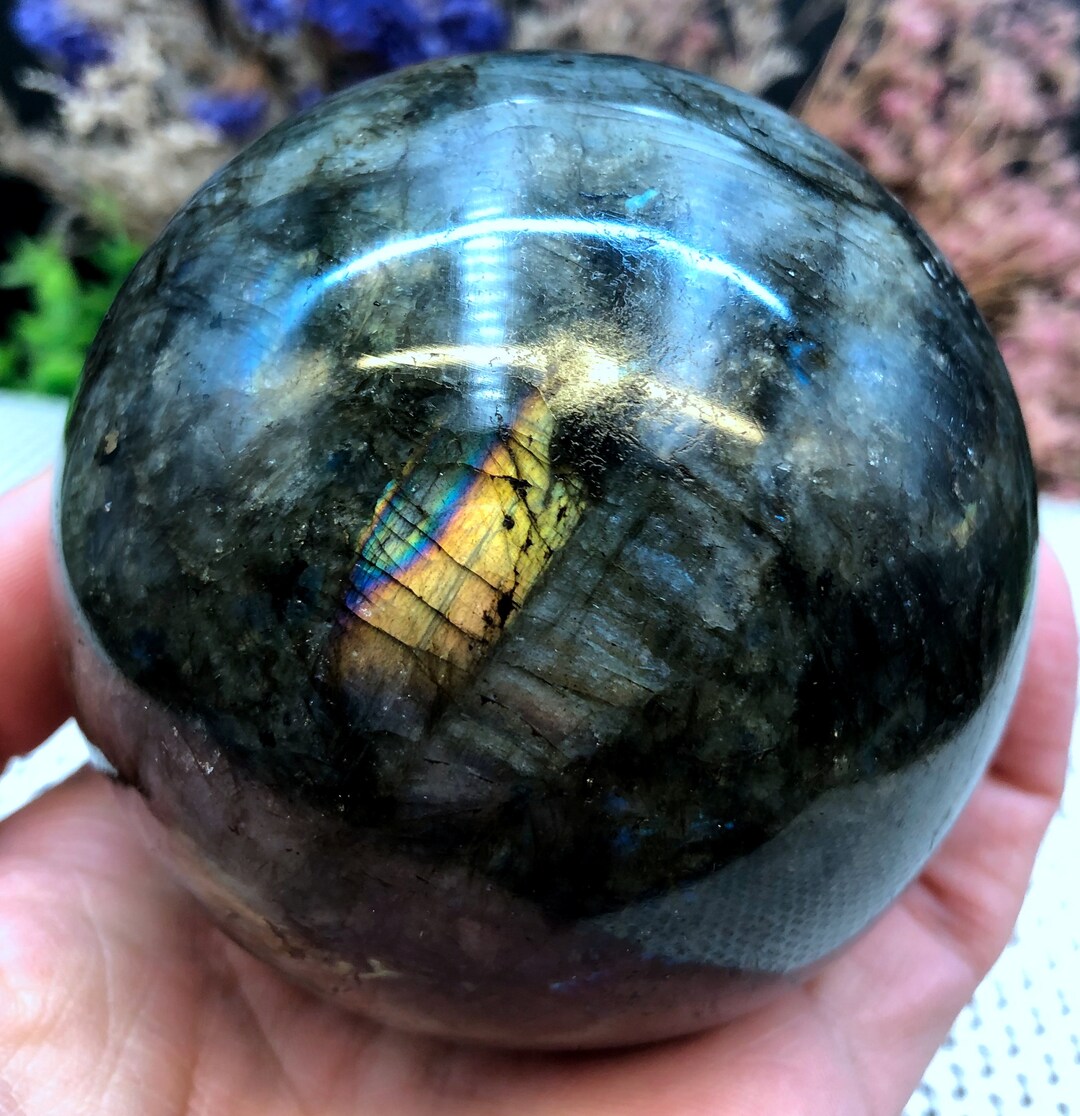 Extra Large Labradorite Sphere/labradorite Ball/shiny Polished ...