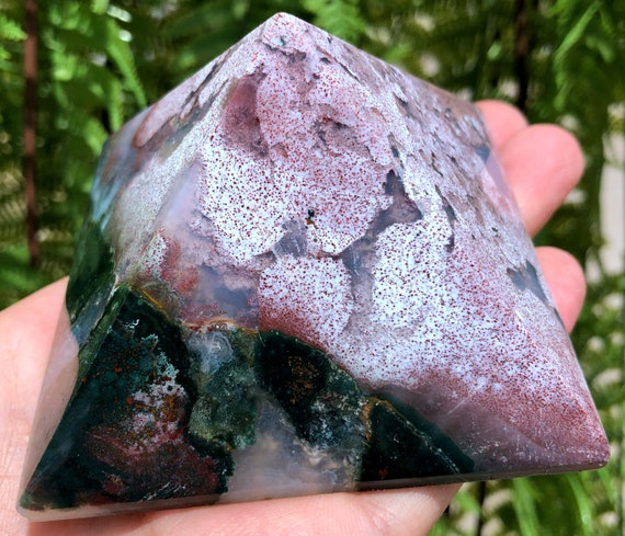 Natural Ocean Jasper Pyramid/natural Ocean Jasper - Etsy