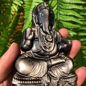 Hand Carved Gold Sheen Obsidian Crystal Quartz Buddha Statue/large ...