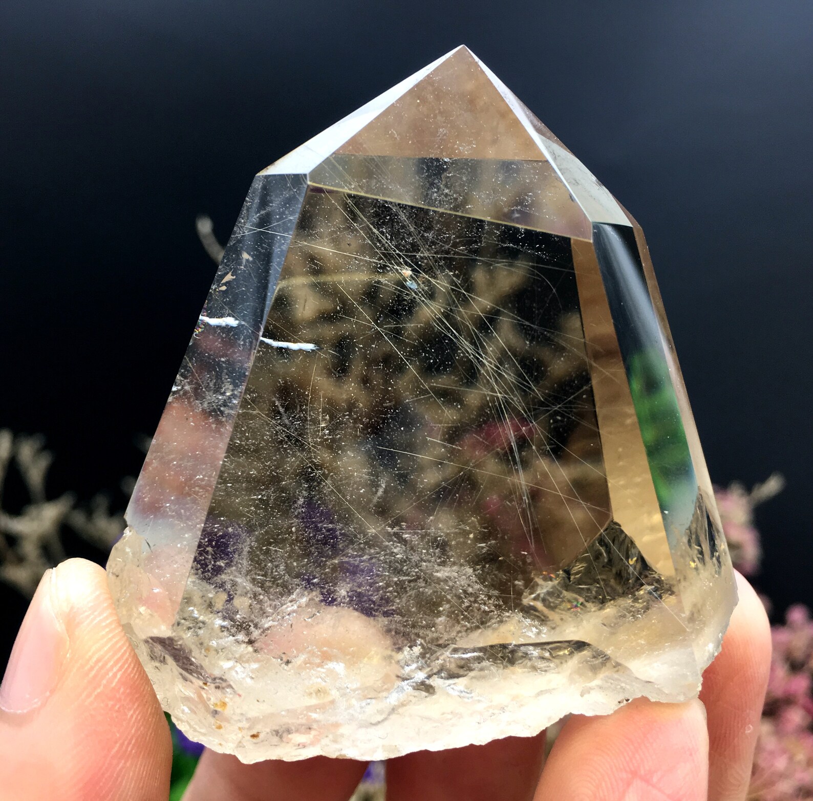 Rare Clear Golden Rutilated Inclusions Quartz Point/crystal - Etsy