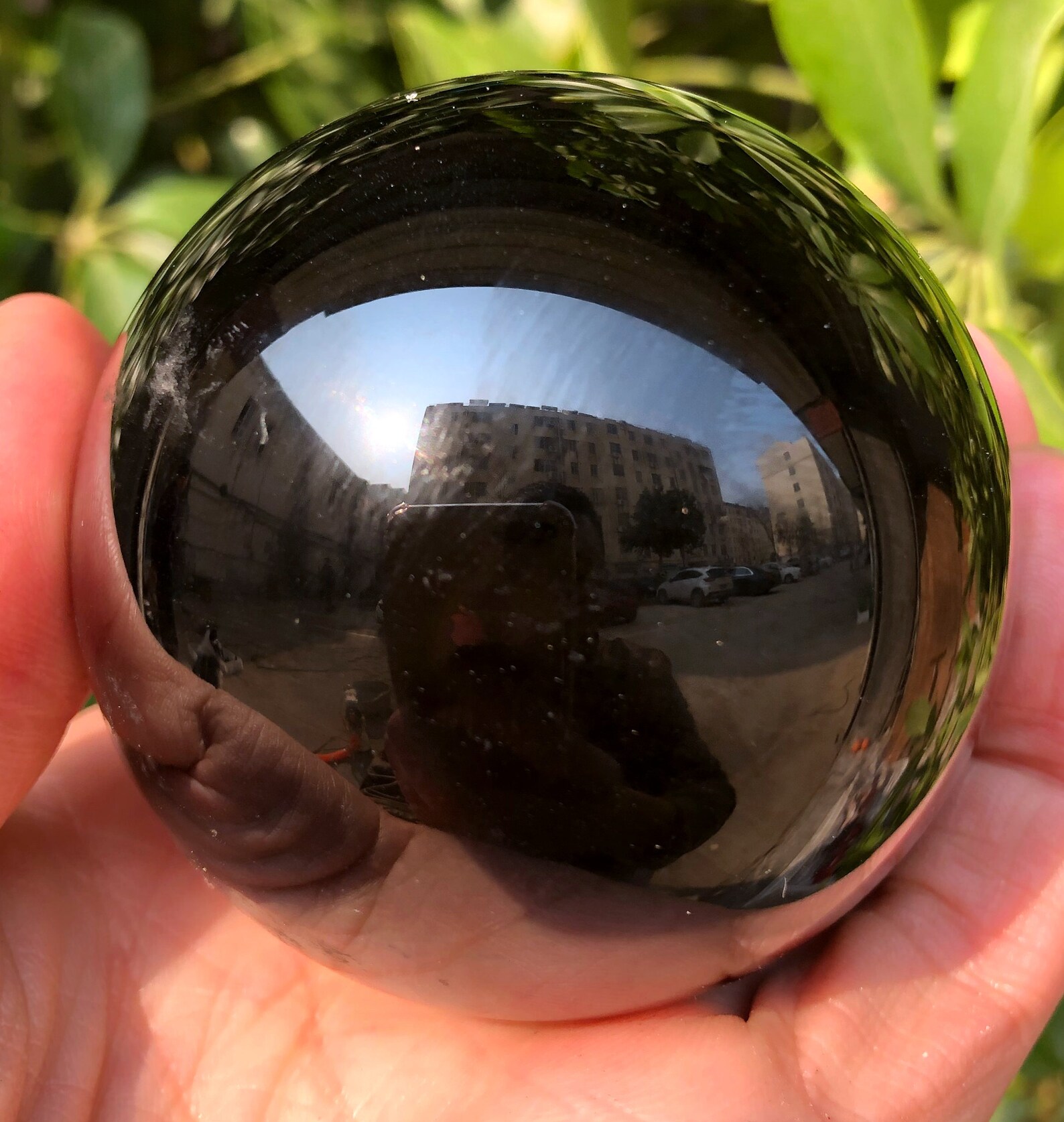 Extra Large Gold Sheen Obsidian Sphere/natural Black Obsidian | Etsy