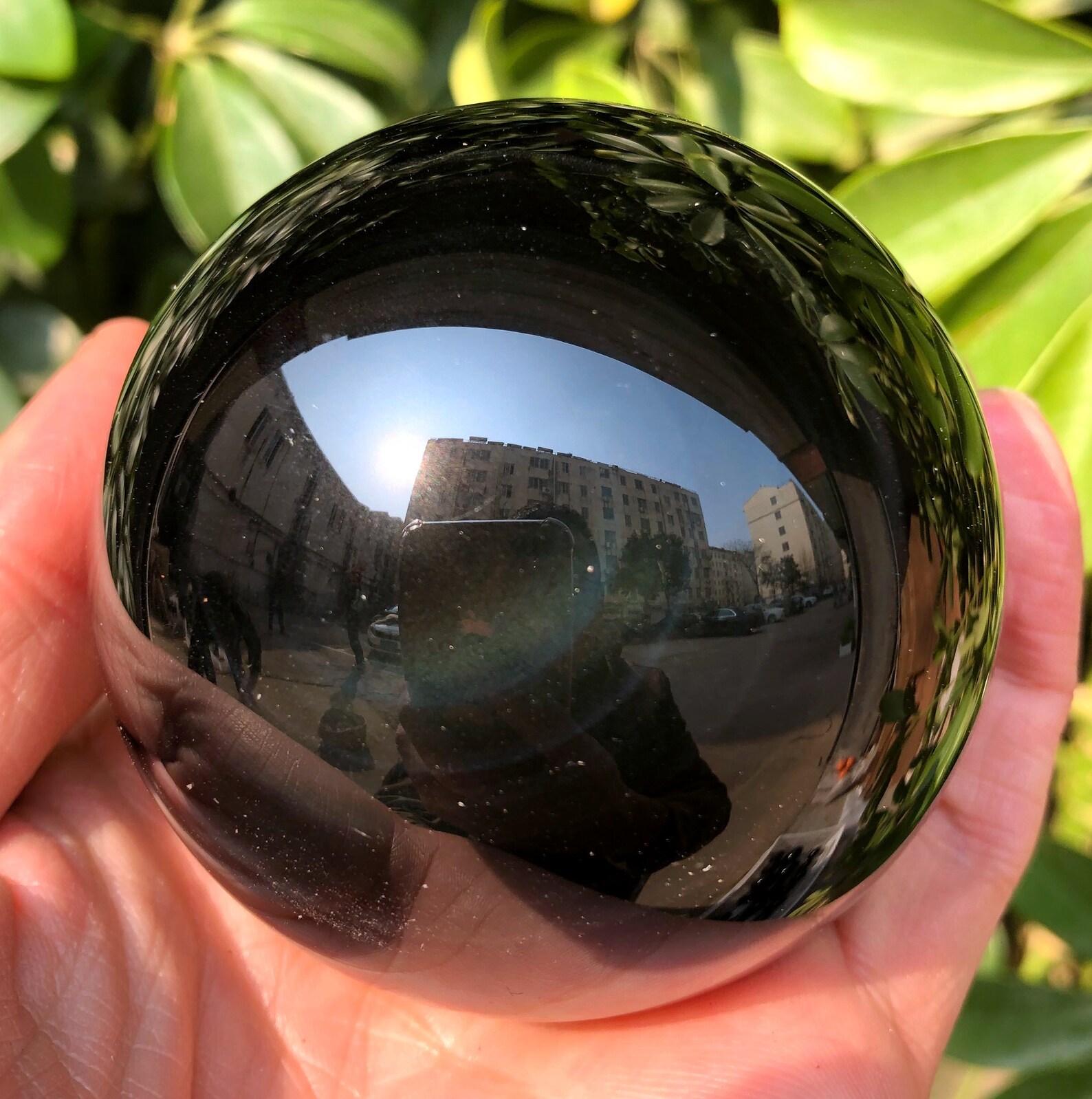 Extra Large Gold Sheen Obsidian Sphere/natural Black Obsidian - Etsy