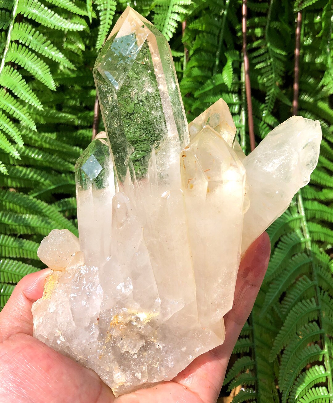 Natural Raw Himalayan Family Crystal Quartz Point/white Abundance ...