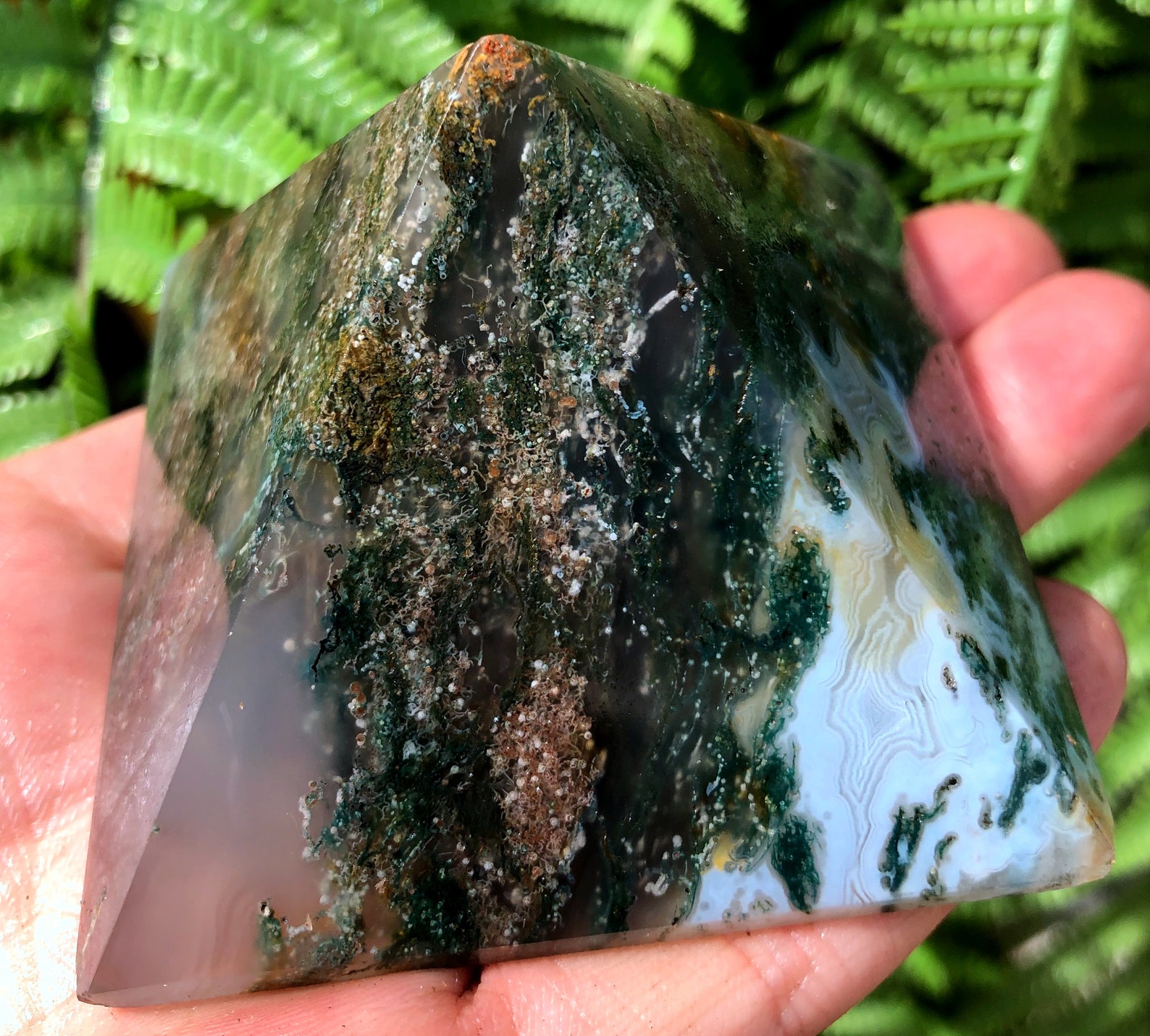 Natural Ocean Jasper Pyramid/natural Ocean Jasper - Etsy