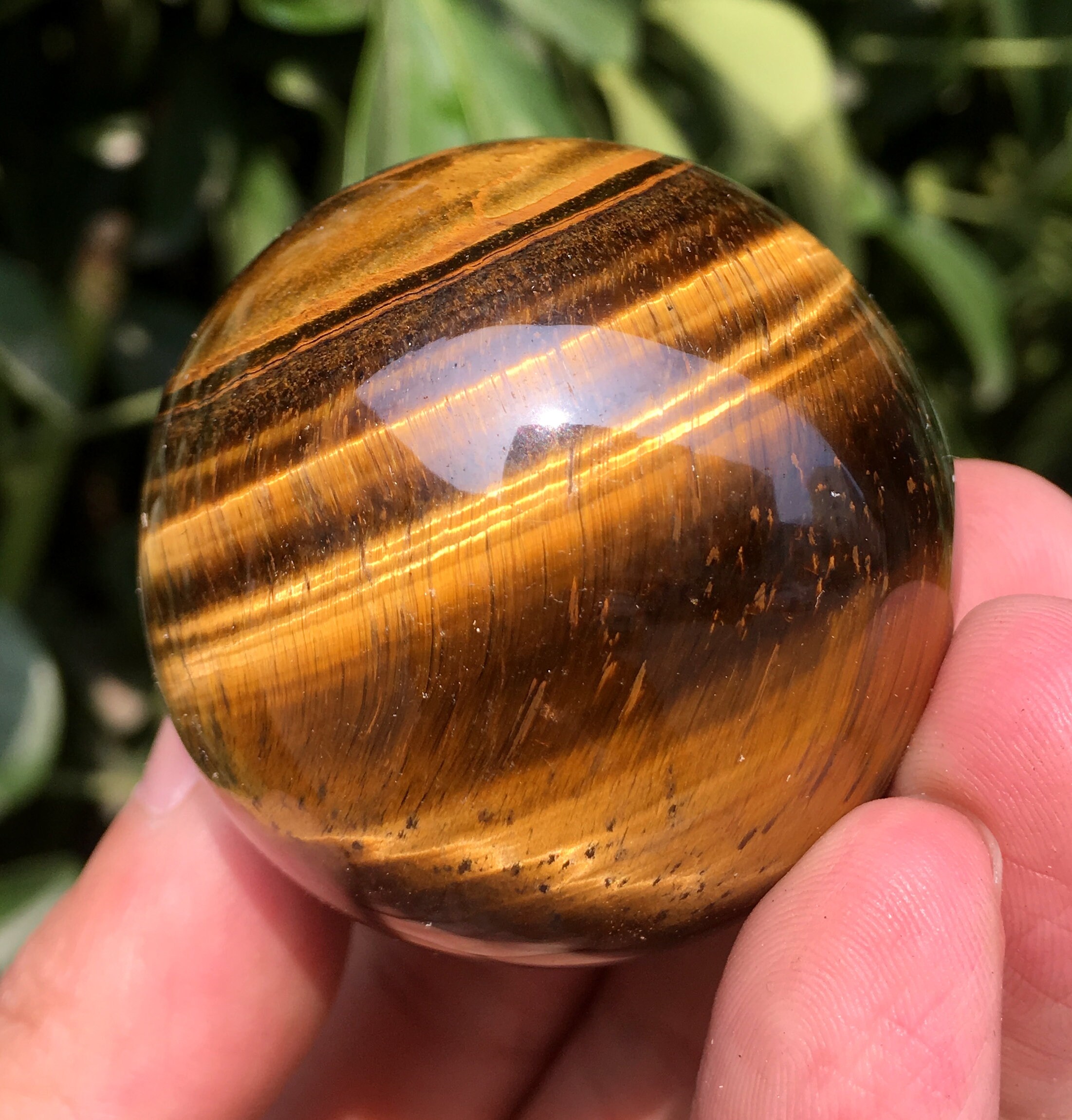 TOP Natural Tiger Eye Sphere/Quartz | Etsy