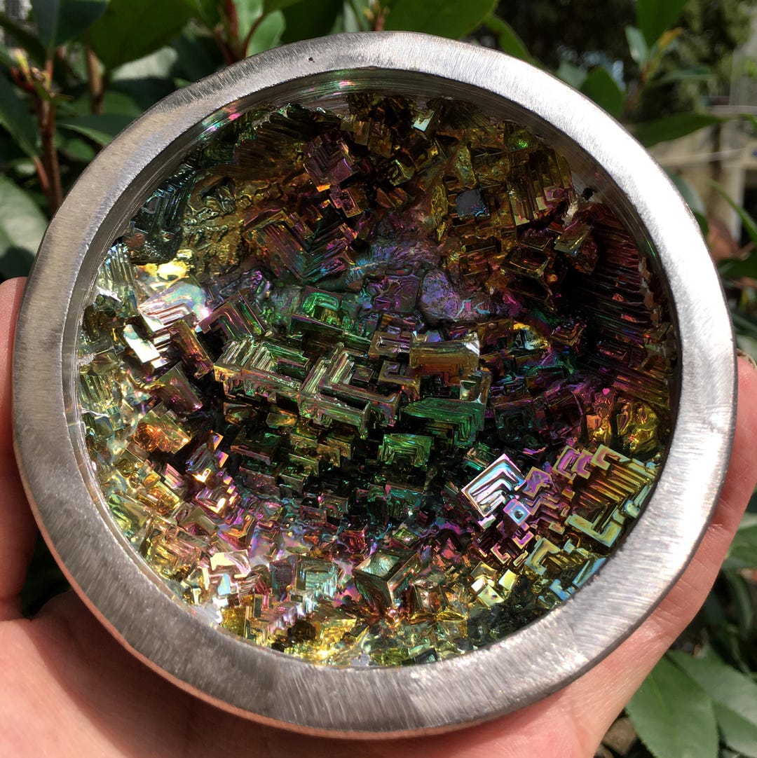 Rare Rainbow Bismuth Ore/rare Metal Rainbow Gemstone/handmade Bismuth ...