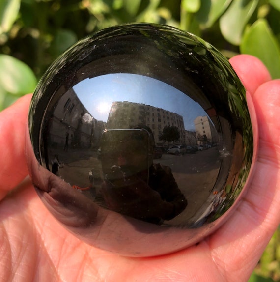 Extra Large Gold Sheen Obsidian Sphere/natural Black Obsidian | Etsy
