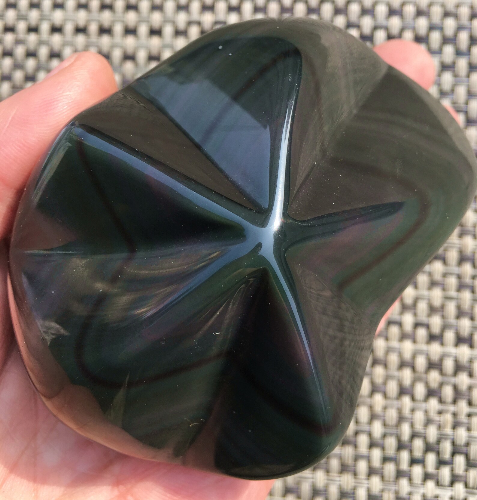 Natural Extra Large Ice Rainbow Sheen Obsidian-tiny Spot/obsidian ...