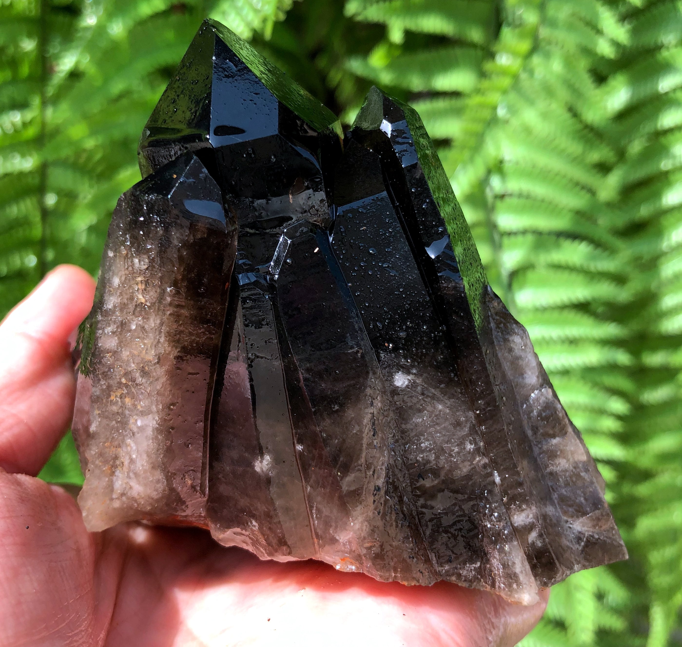 Top Large Raw Black Crystal Cluster/black Quartz Cluster/quartz Cluster ...