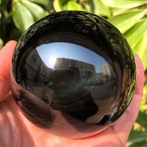 Extra Large Gold Sheen Obsidian Sphere/natural Black Obsidian Sphere ...
