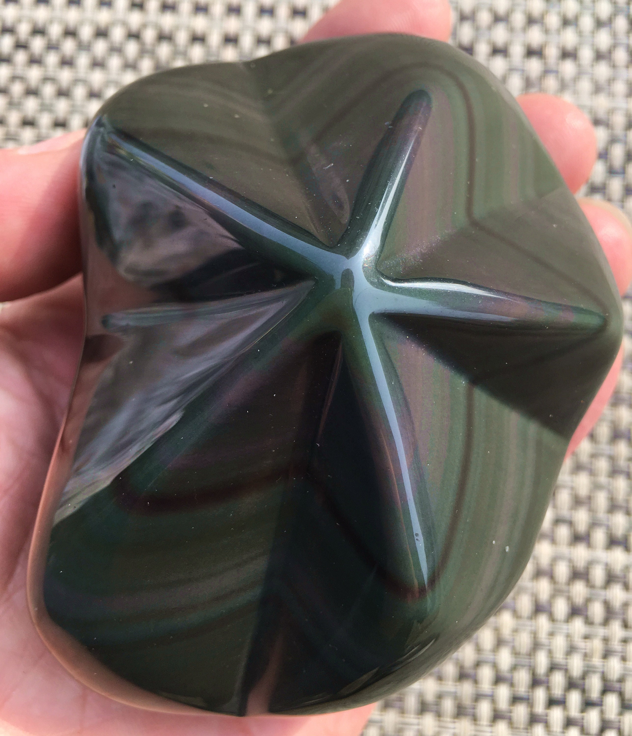 Natural Extra Large Ice Rainbow Sheen Obsidian-tiny Spot/obsidian ...