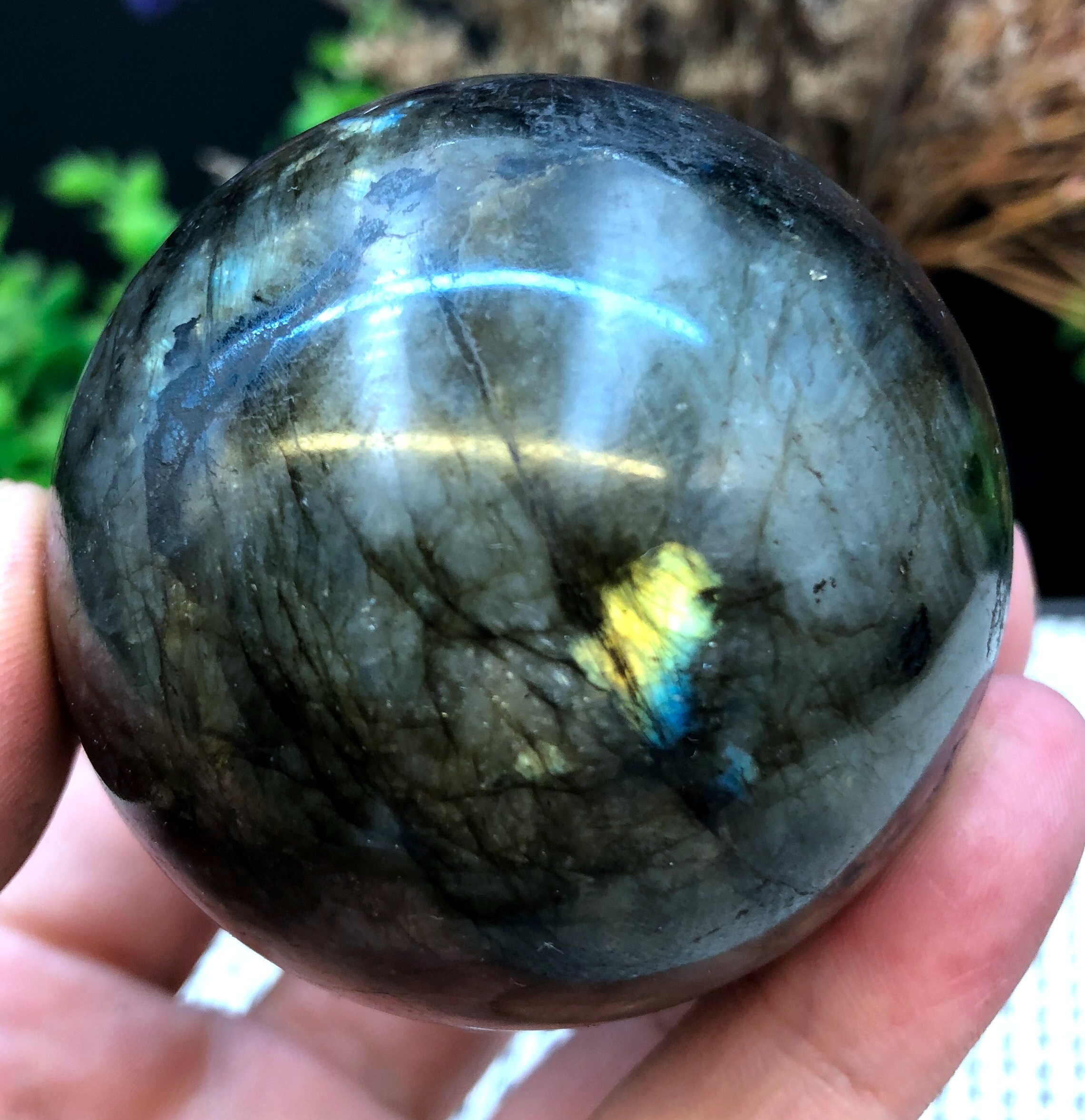 Extra Large Labradorite sphere/Labradorite ball/Shiny Polished | Etsy