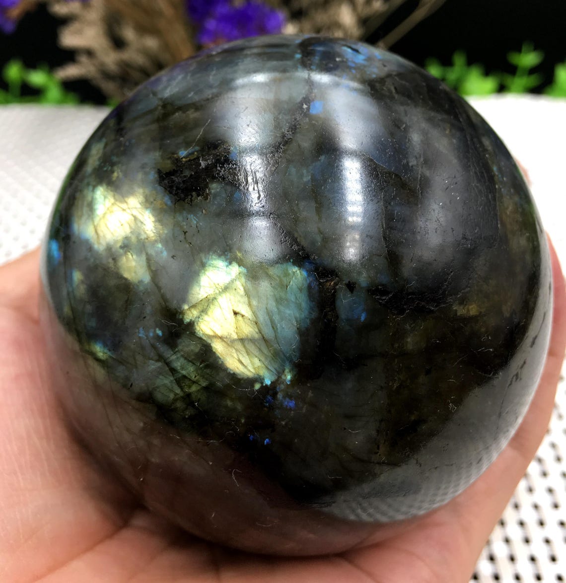 Extra Large Labradorite Sphere/labradorite Ball/shiny Polished ...