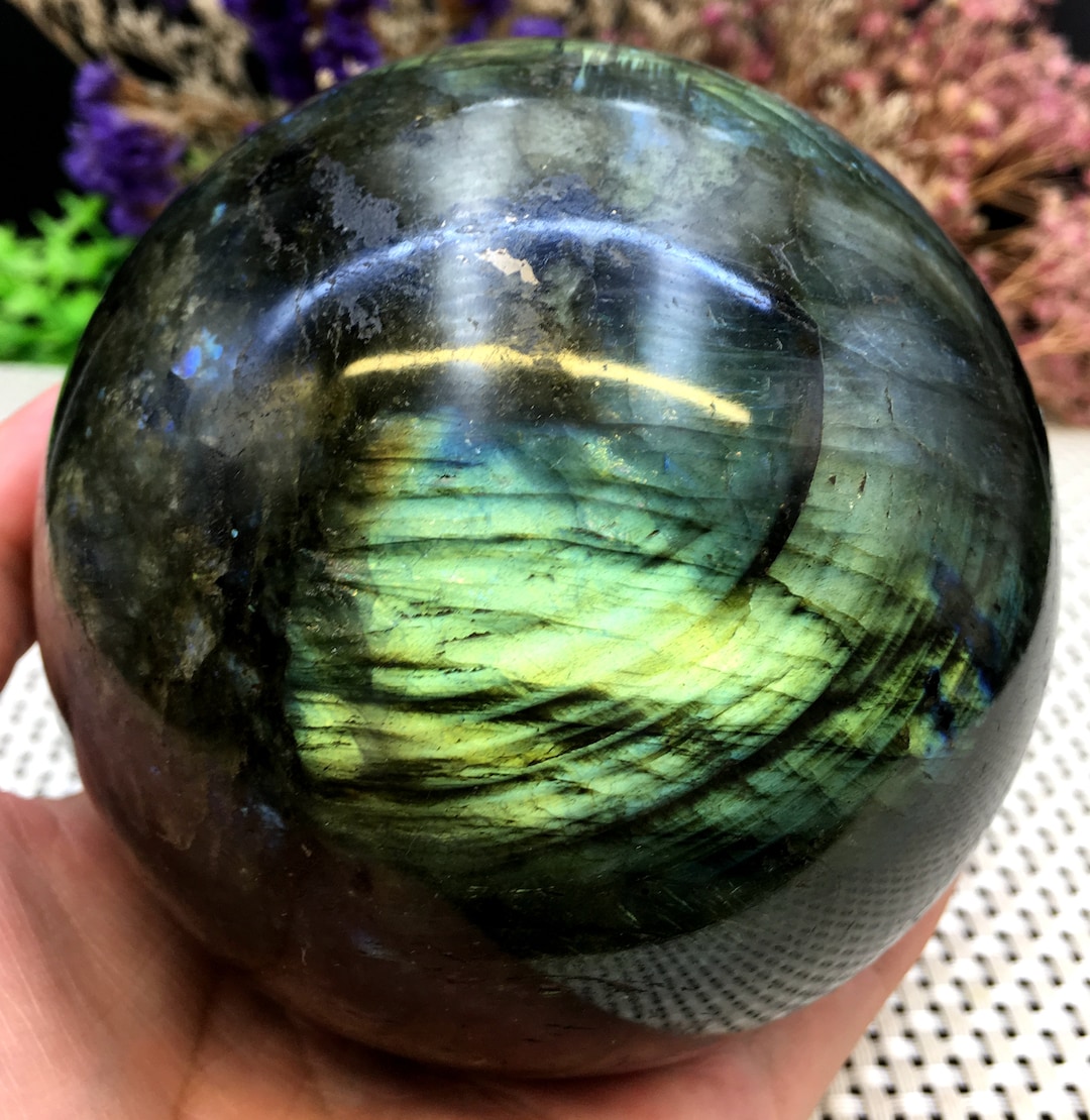 Extra Large Labradorite Sphere/labradorite Ball/shiny Polished ...