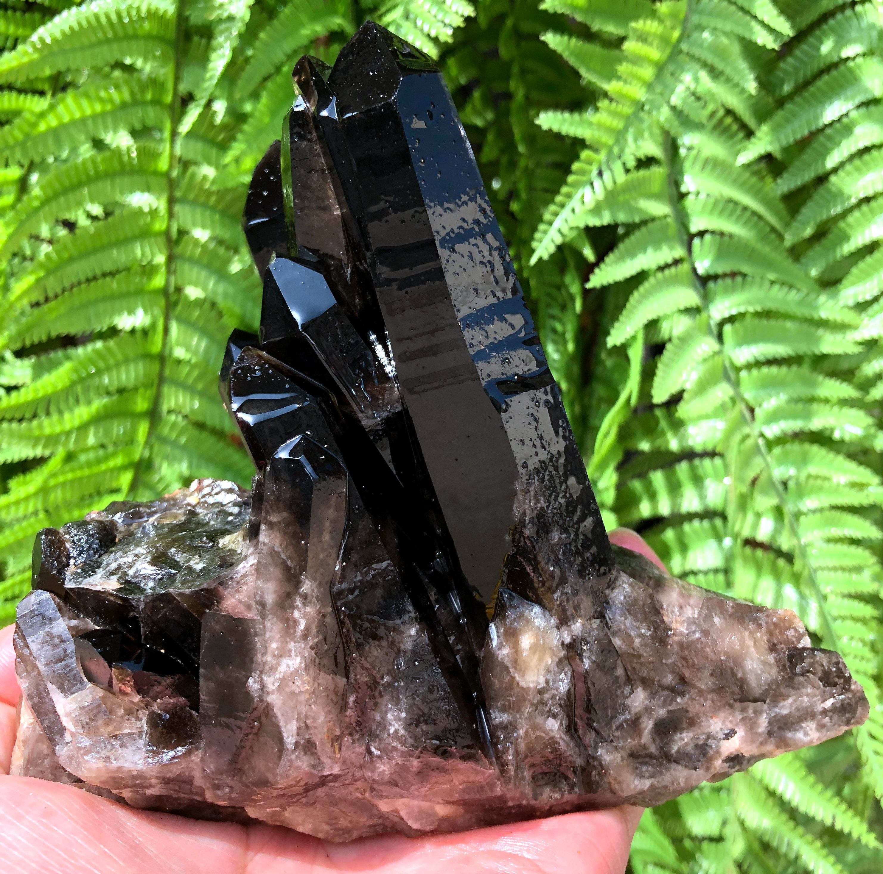 Top Large Raw black Crystal Cluster/Black Quartz | Etsy