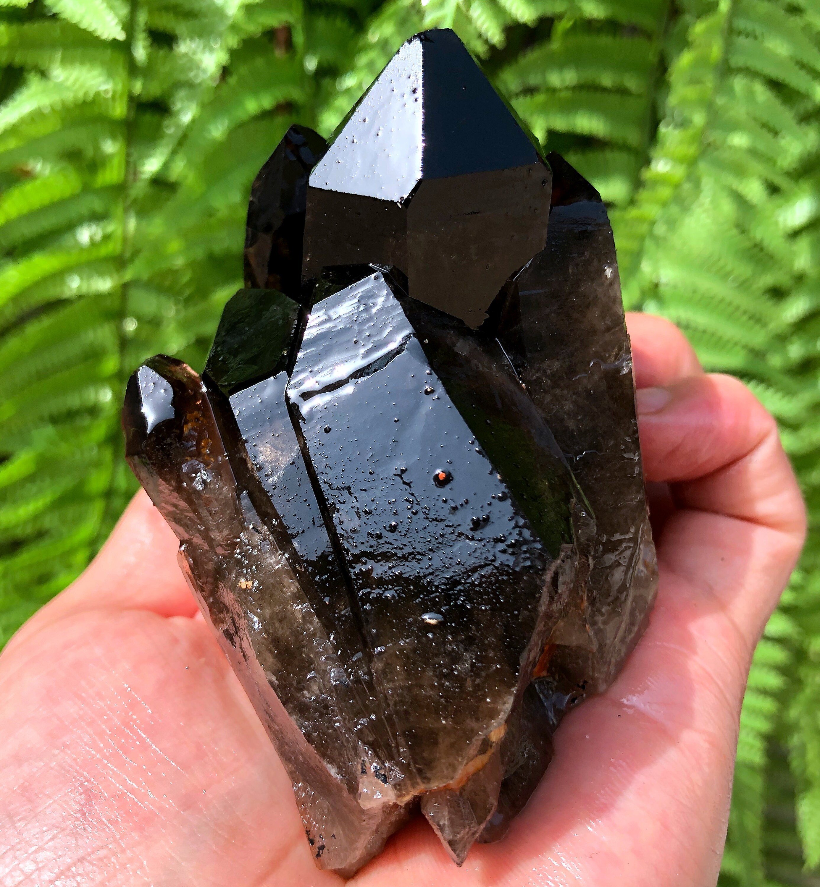 Top Large Raw black Crystal Cluster/Black Quartz | Etsy