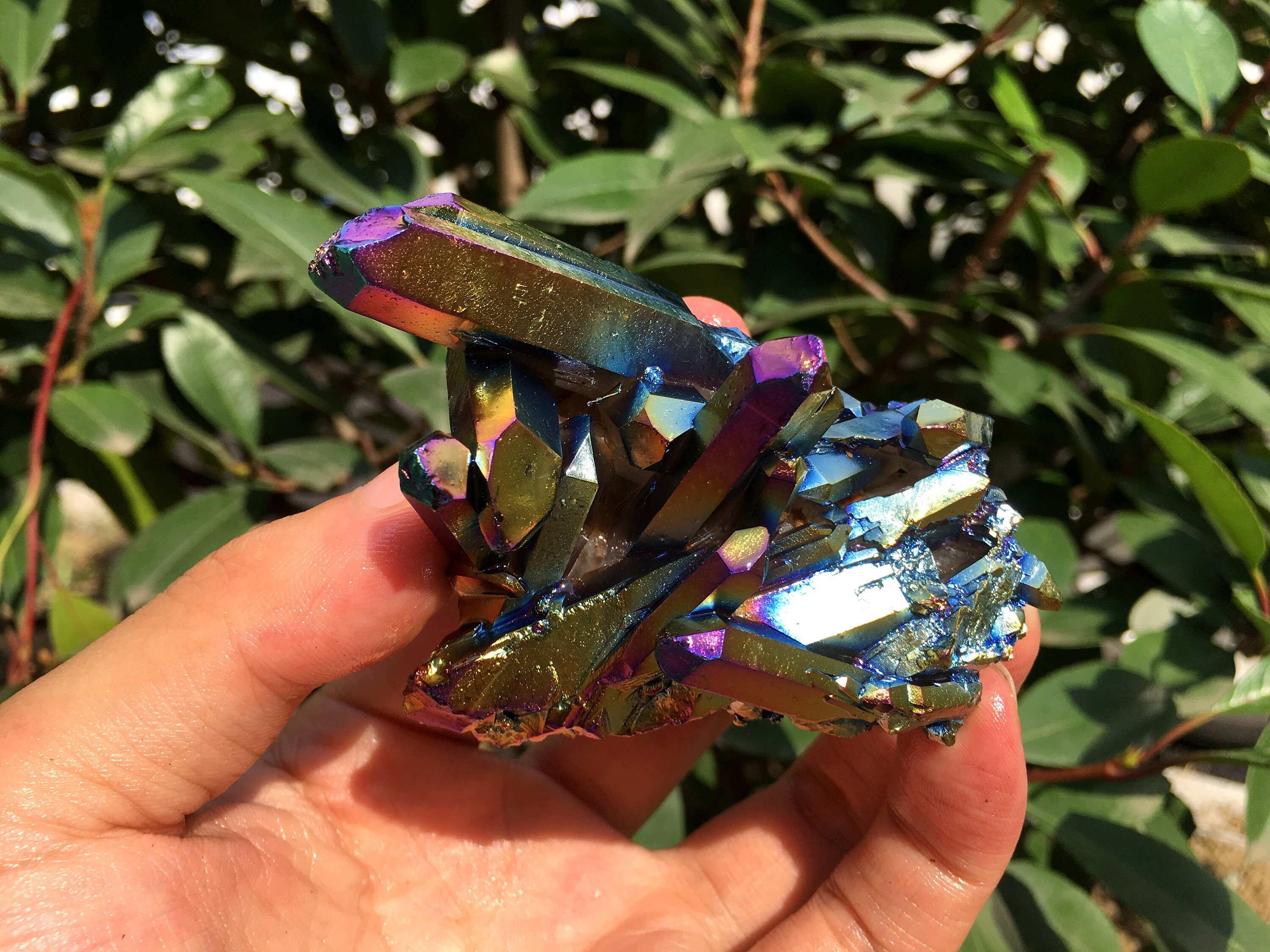 Aura Blue Quartz Crystal Cluster/angel Aura Quartz Crystal Cluster ...