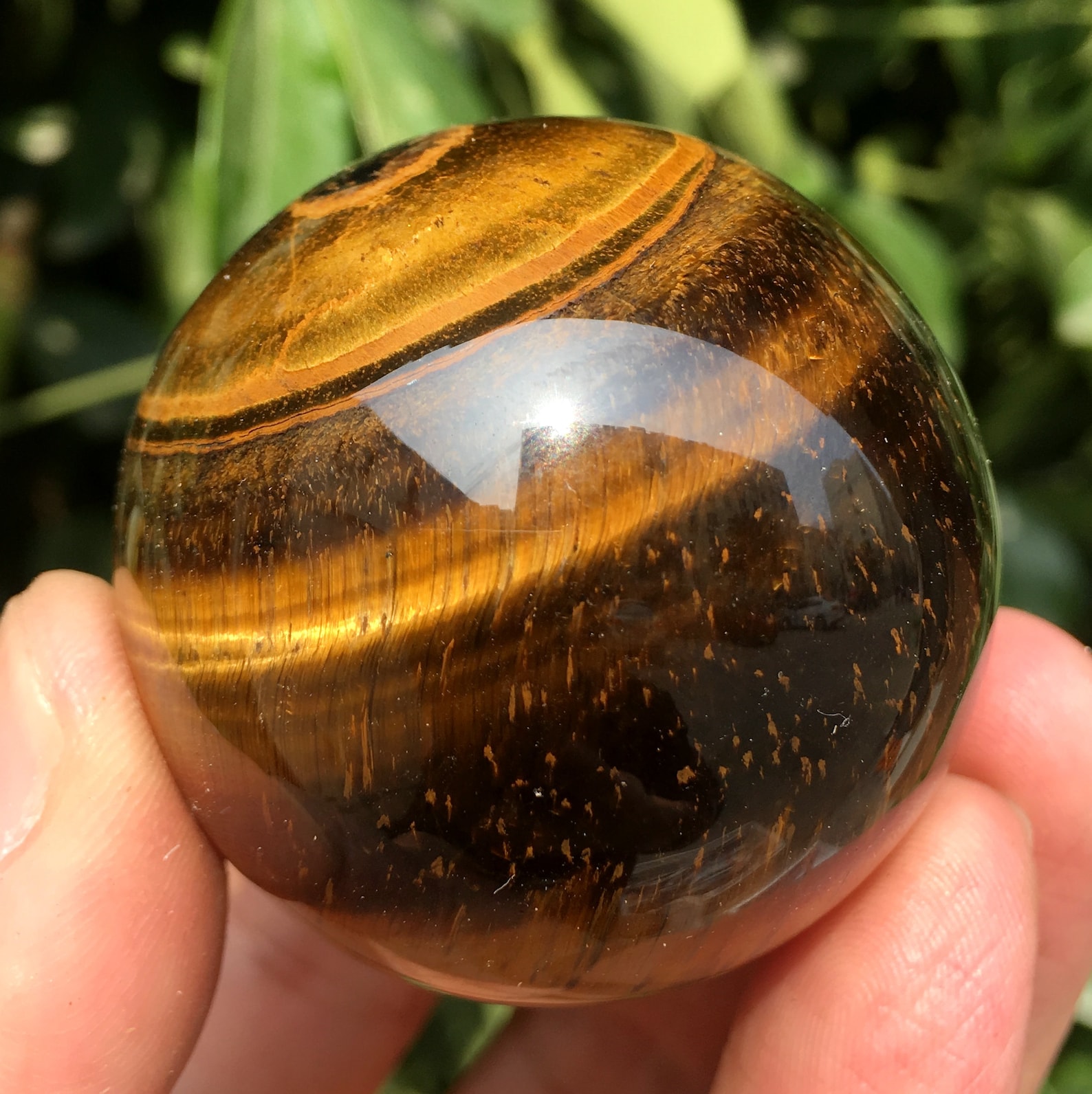 TOP Natural Tiger Eye Sphere/quartz Ball/chakra/meditation/energ/self ...