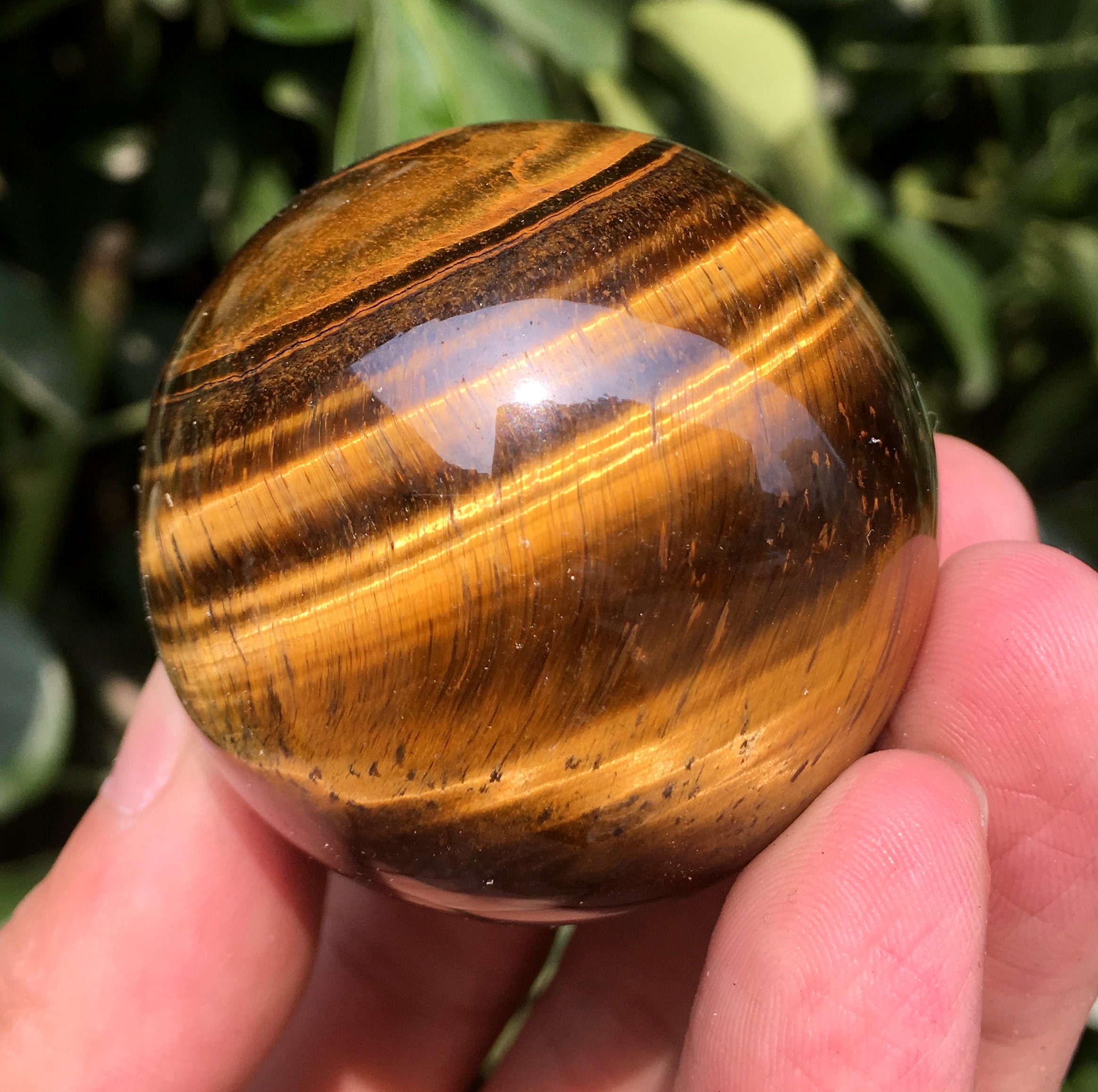 TOP Natural Tiger Eye Sphere/Quartz | Etsy