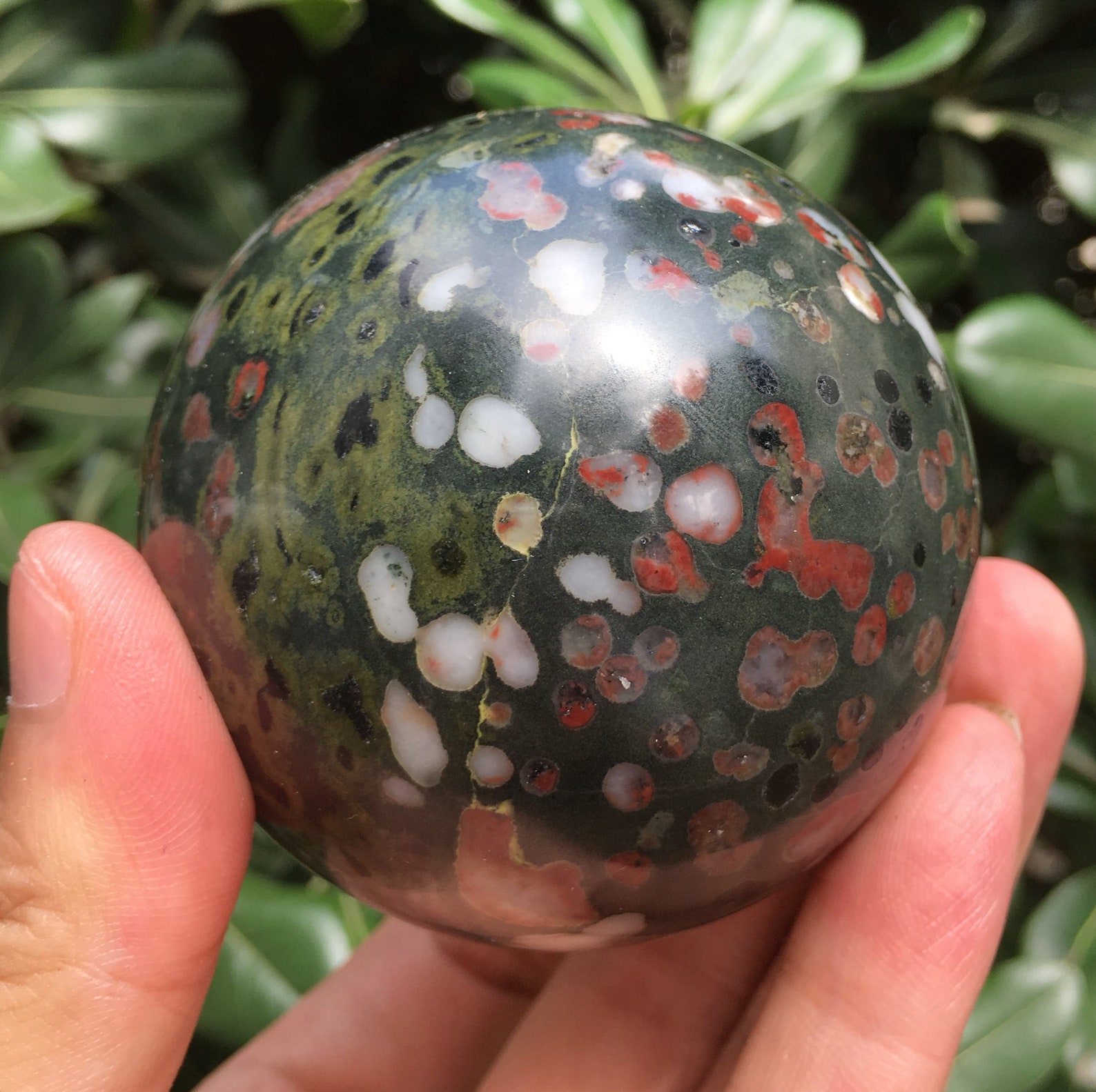 Natural Large Plum stone Sphere/Scenic Quartz | Etsy