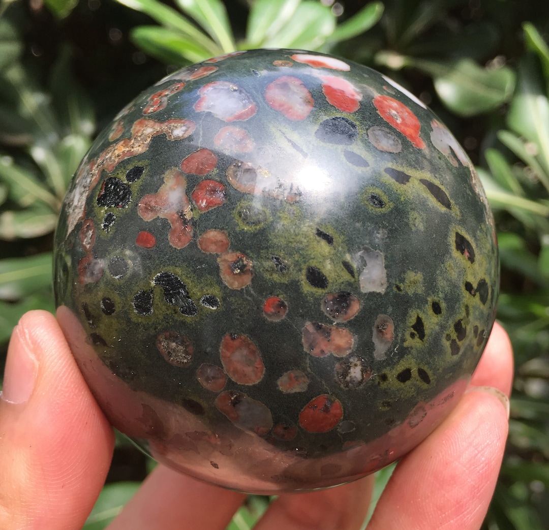 Natural Large Plum Stone Sphere/scenic Quartz Ball/lodalite/specail ...