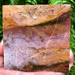 Natural Ocean Jasper Pyramid/natural Ocean Jasper Tower/tumbled ...