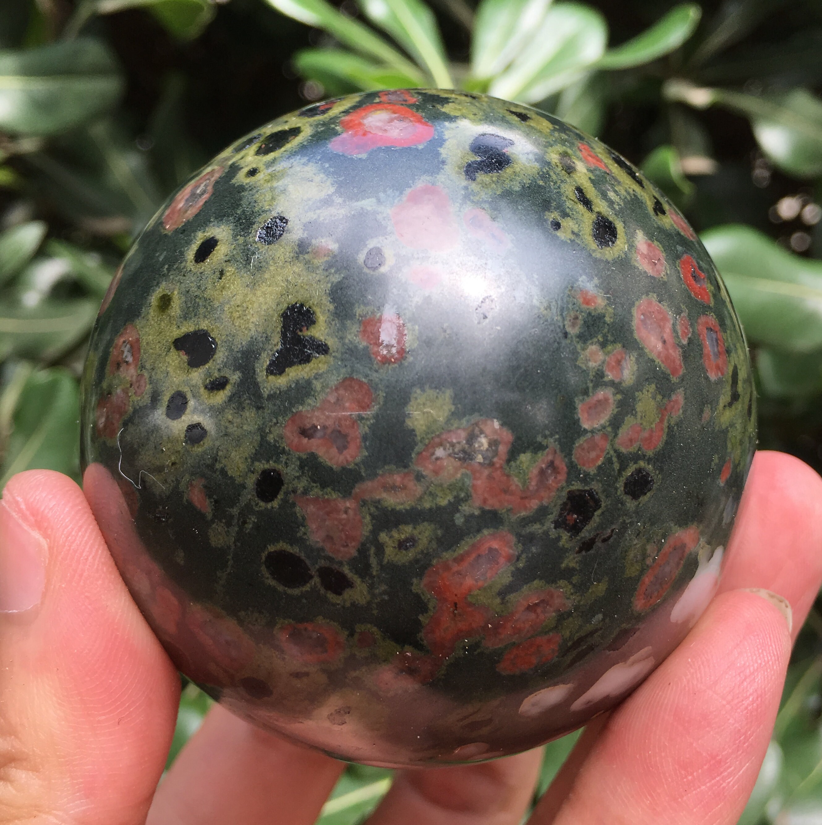 Natural Large Plum stone Sphere/Scenic Quartz | Etsy